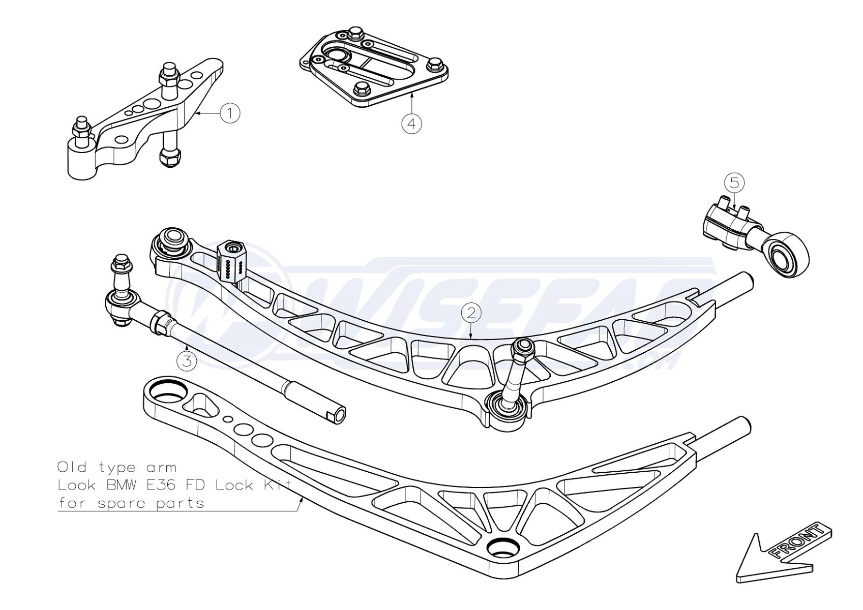 BMW E30/E36 Hybrid Drift Angle Kit