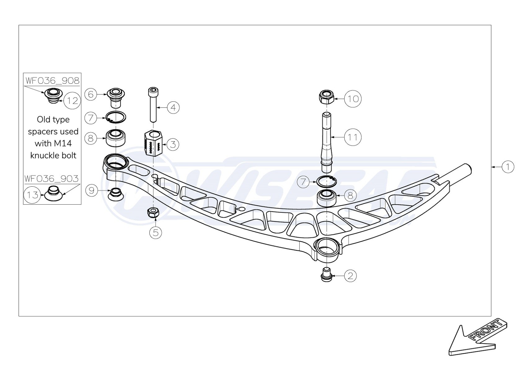 Wisefab E46 Angle Kit Extreme Lock for BMW