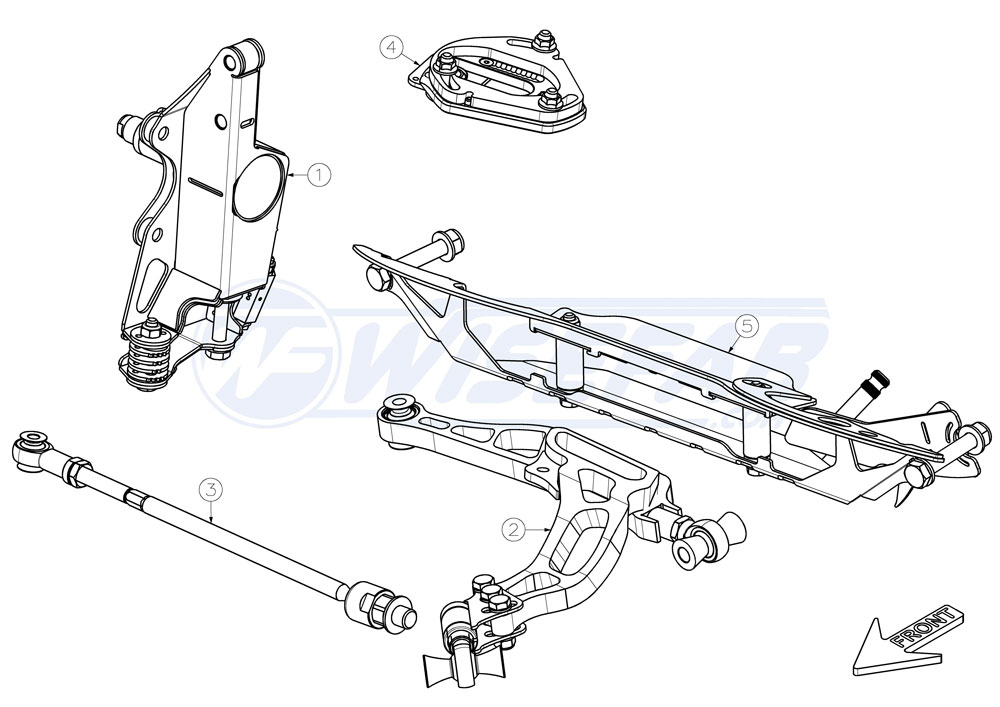 Wisefab Nissan S14 Front Angle Kit with Rack Relocation - Upgrade Your ...