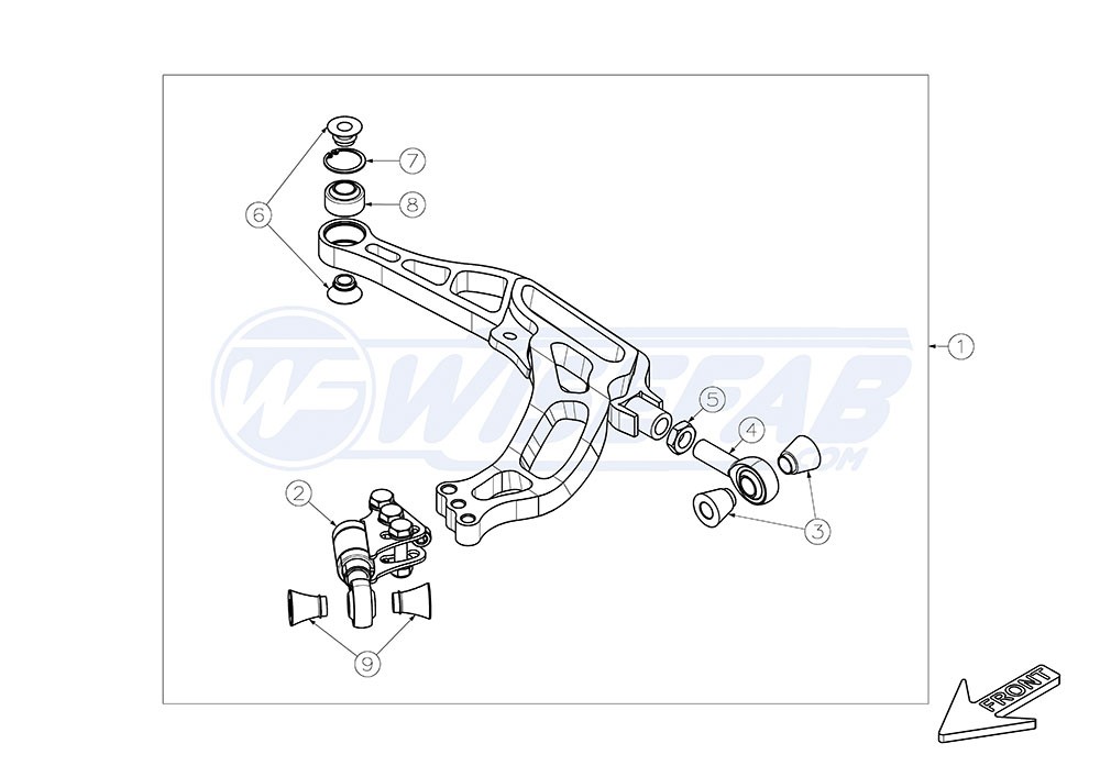 Wisefab Nissan S14 Front Angle Kit with Rack Relocation - Upgrade Your ...