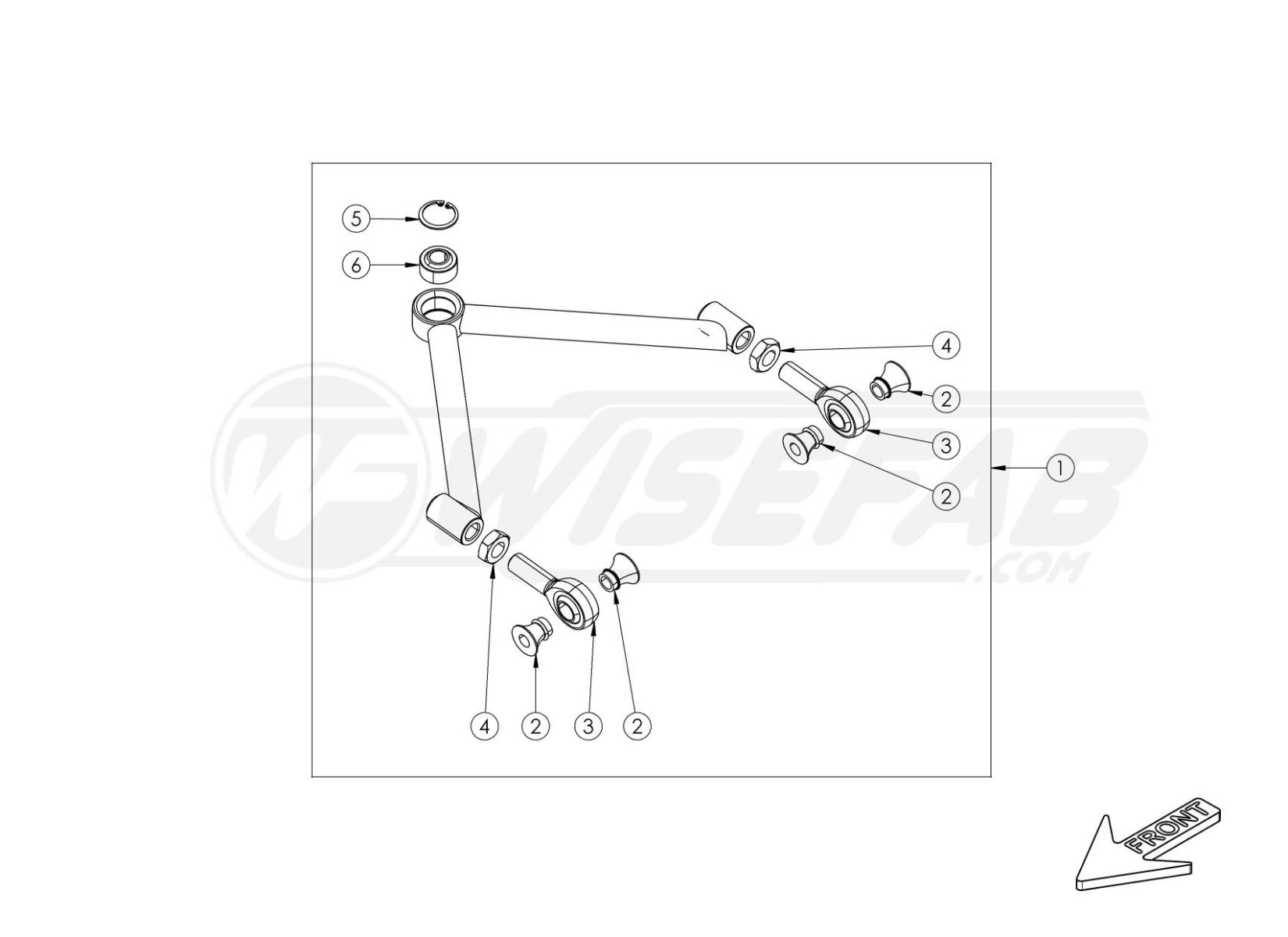 Nissan 350Z Front Narrow Drift Angle Lock Kit