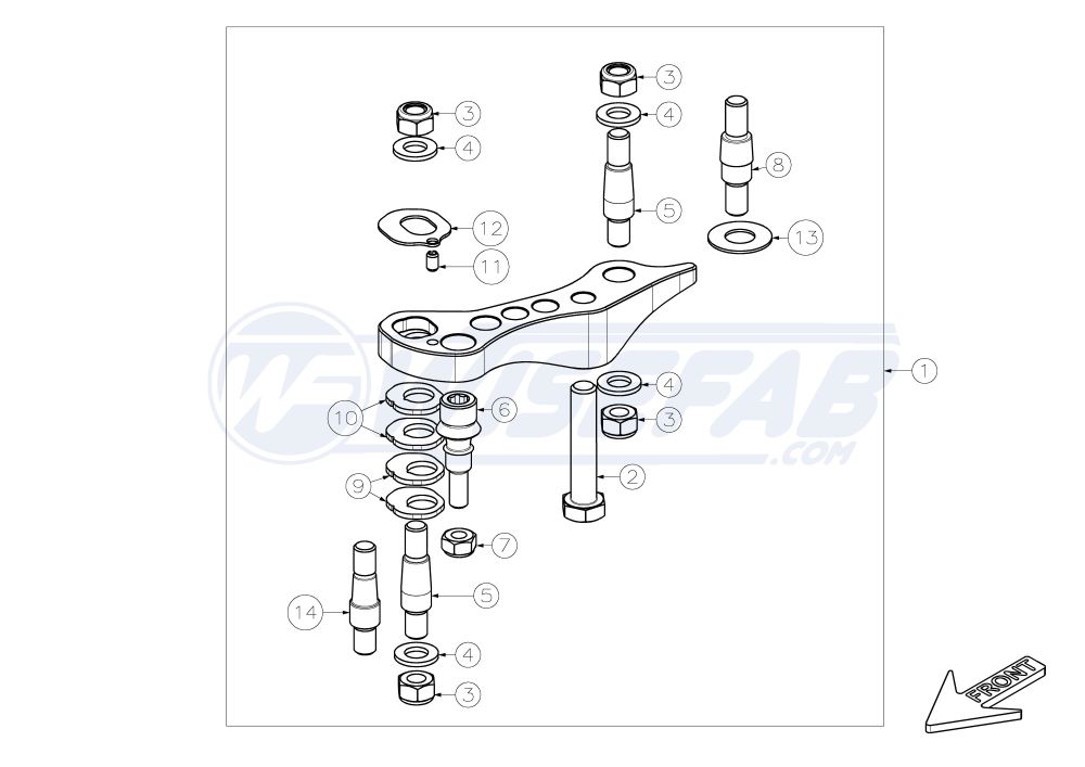 The long trail version of Wisefab BMW E46 and E46M drift angle kit