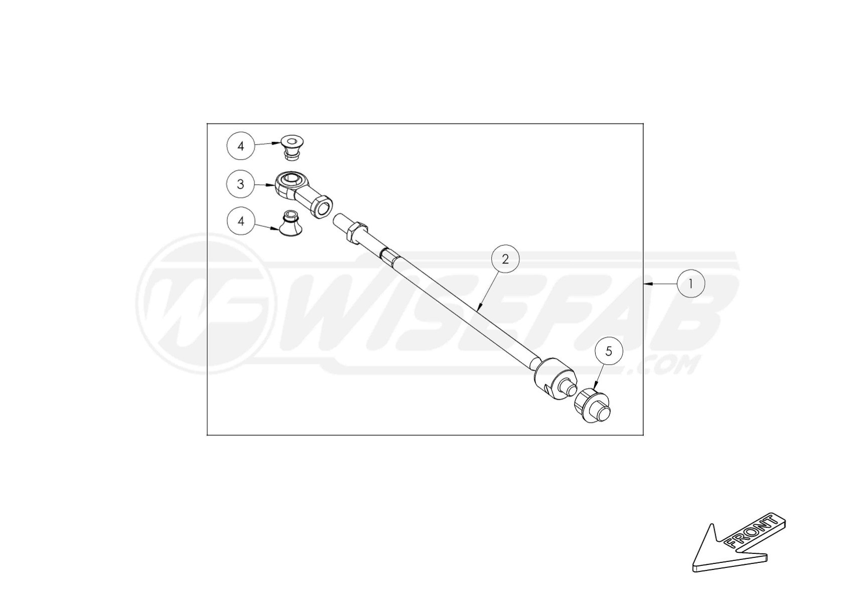 Ford Mustang S550 Front Drift Angle Lock Kit