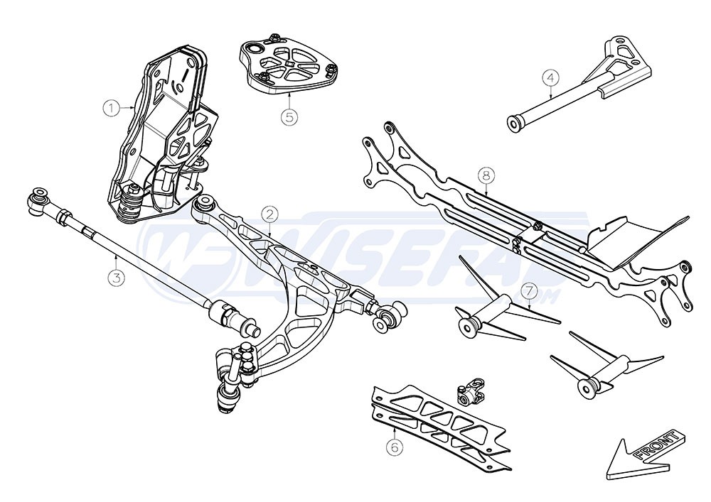 Subaru BRZ Front V2 Lock Kit for Front Rack