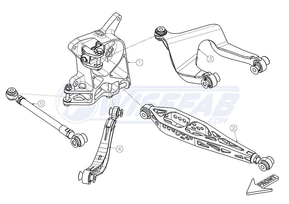 Scion FRS Rear Suspension kit by Wisefab