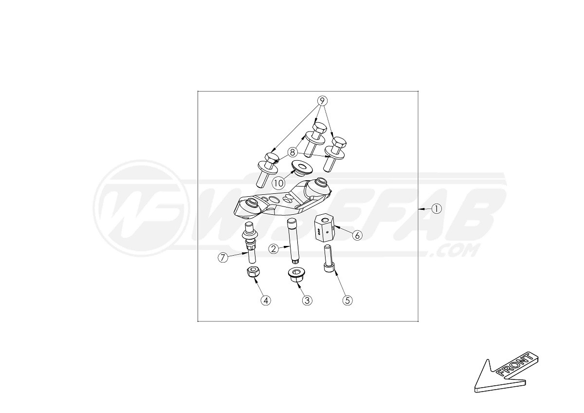 BMW E90 E92 E81 E82 Front Narrow Drift Angle Lock Kit