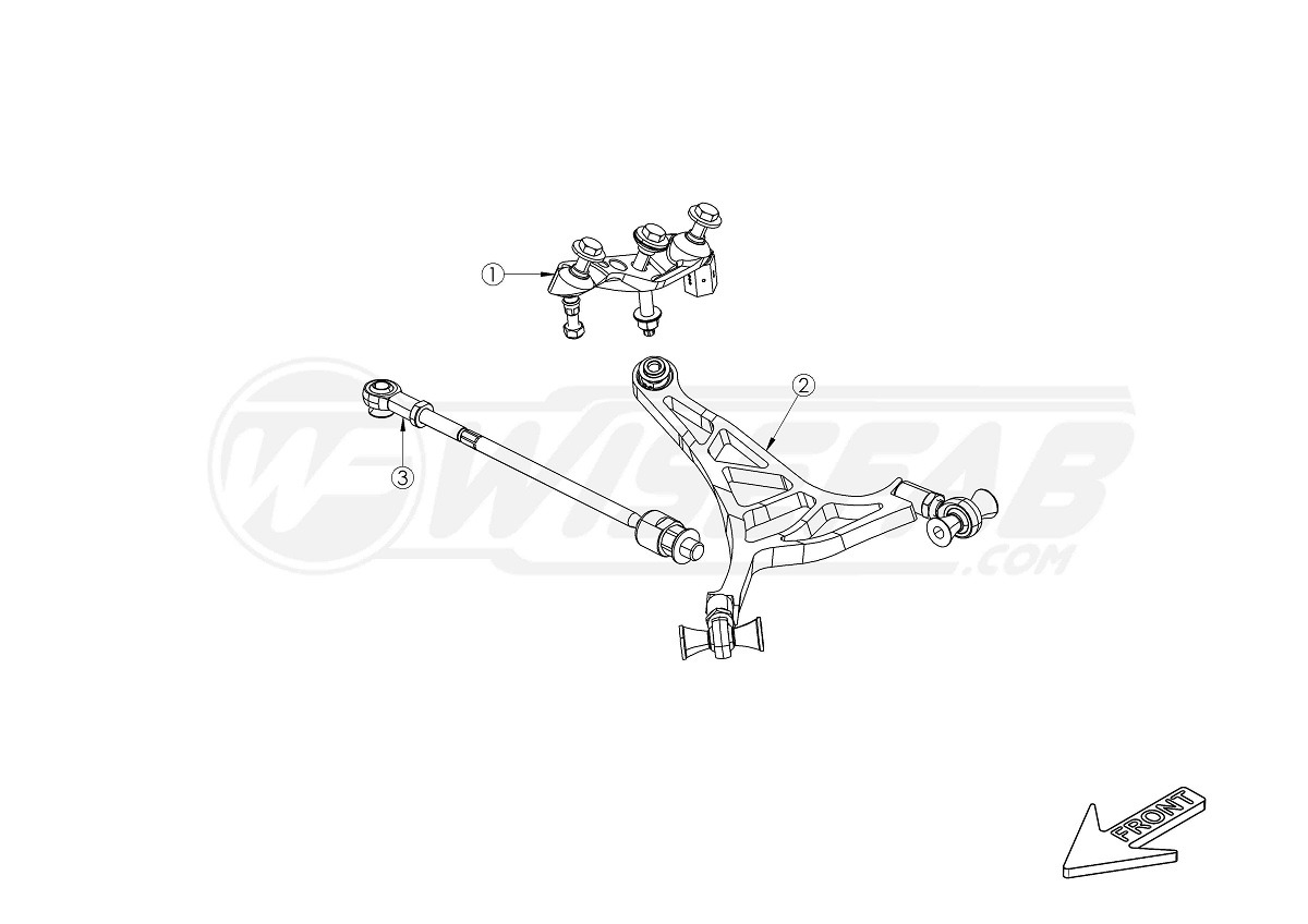 BMW E90 E92 E81 E82 Front Narrow Drift Angle Lock Kit