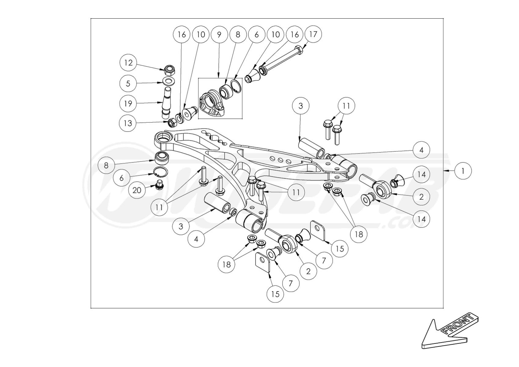 Corvette C5 / C6 rear suspension kit