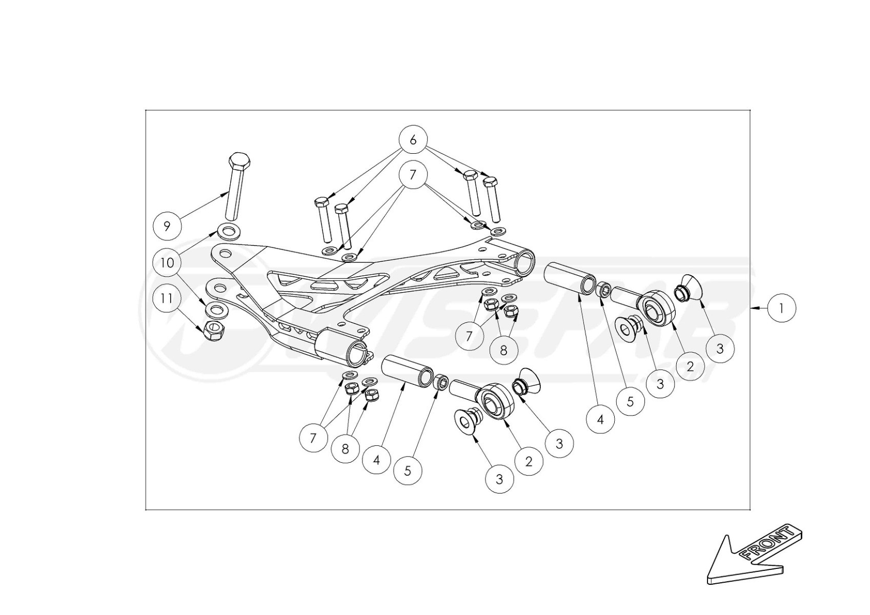 Corvette C5 / C6 rear suspension kit